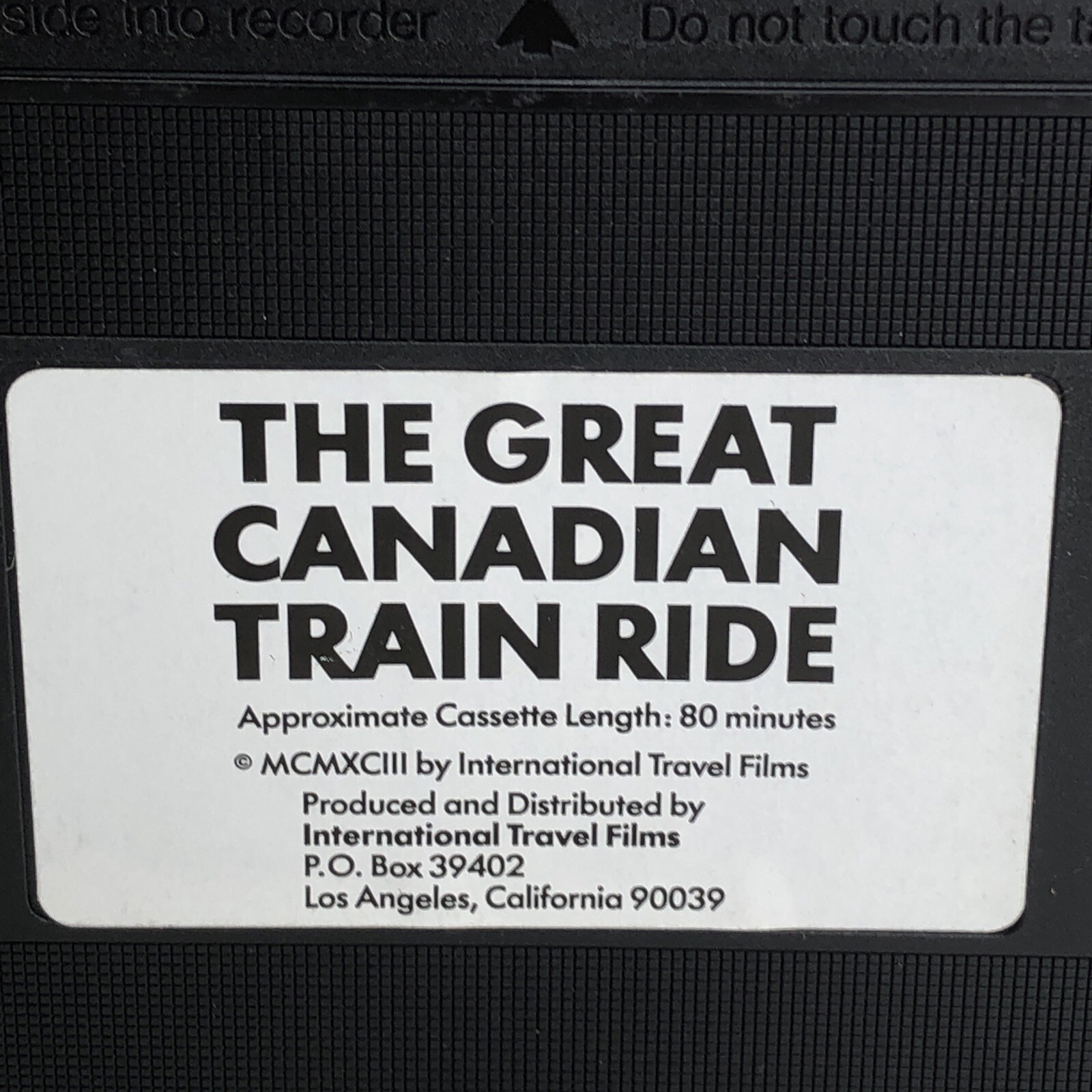 The Great Canadian Train Ride (VHS, 1993) Doug Jones, Very Rare ...