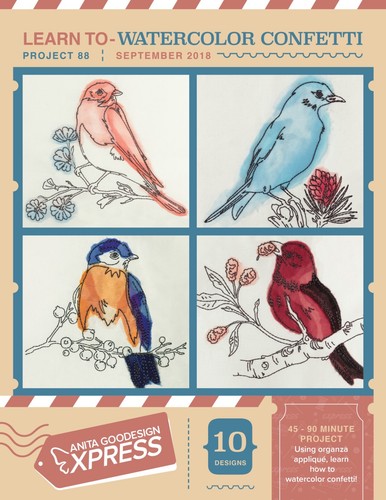 Learn to Watercolor Confetti - Anita Goodesign Express #88 | eBay