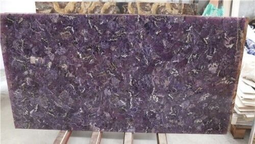 Purple Amethyst Gemstone Dining And Kitchen Countertop Decor Handmade ...
