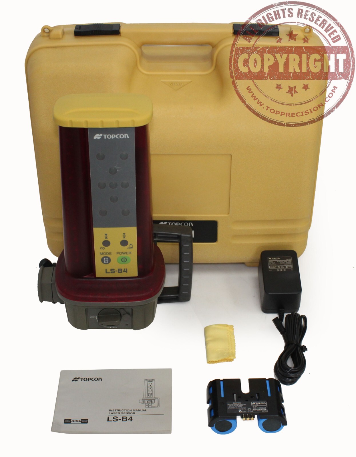 Topcon Ls B4 Laser Receiver Backhoe Dozer Trimble Spectra Apache