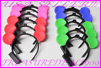 MINNIE MICKEY MOUSE EARS LED LIGHT UP HEADBANDS *YOU CHOOSE COLOR ...