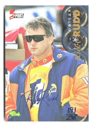 1995-96 Classic Five Sport Signings #S87 Ricky Rudd Blue Signature | eBay