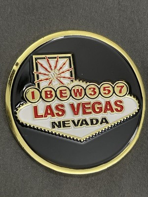 IBEW Local 357 Challenge Coin Las Vegas Nevada BLACK Welcome To Vegas ...
