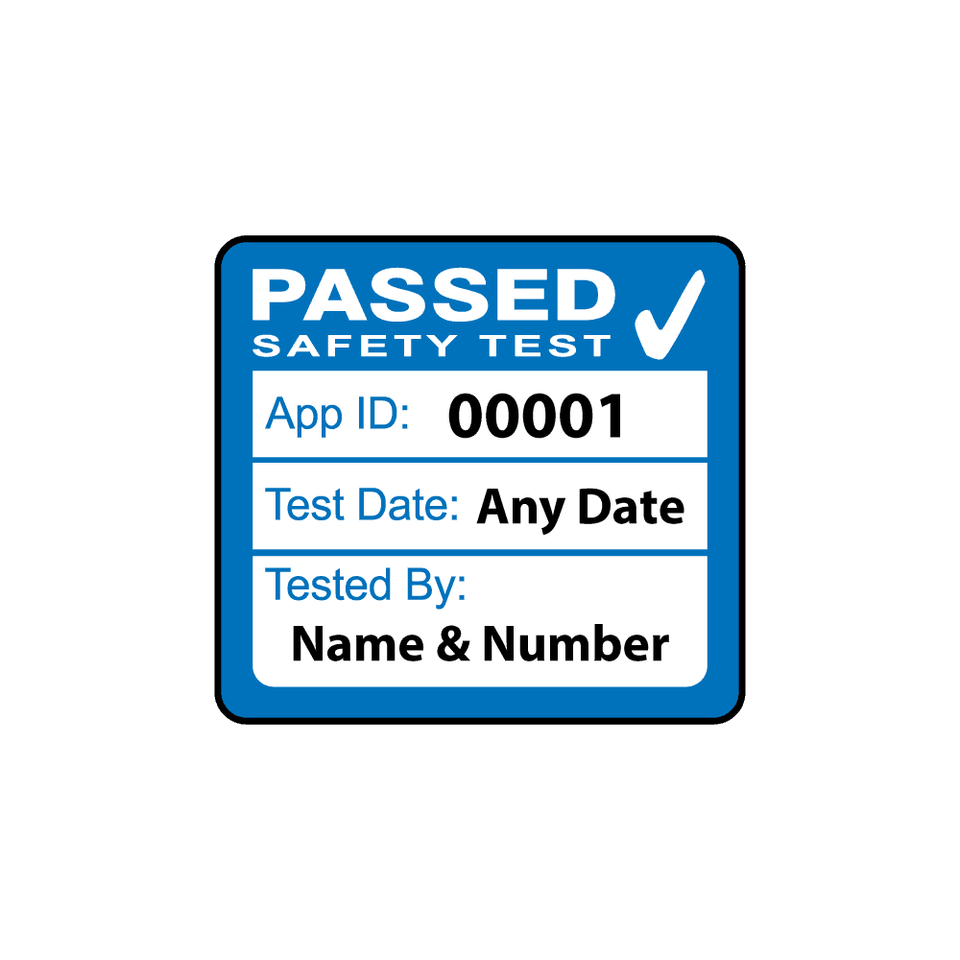 Personalised Plug Top 4th Edition Passed PAT Test Labels - Ultra Strong ...