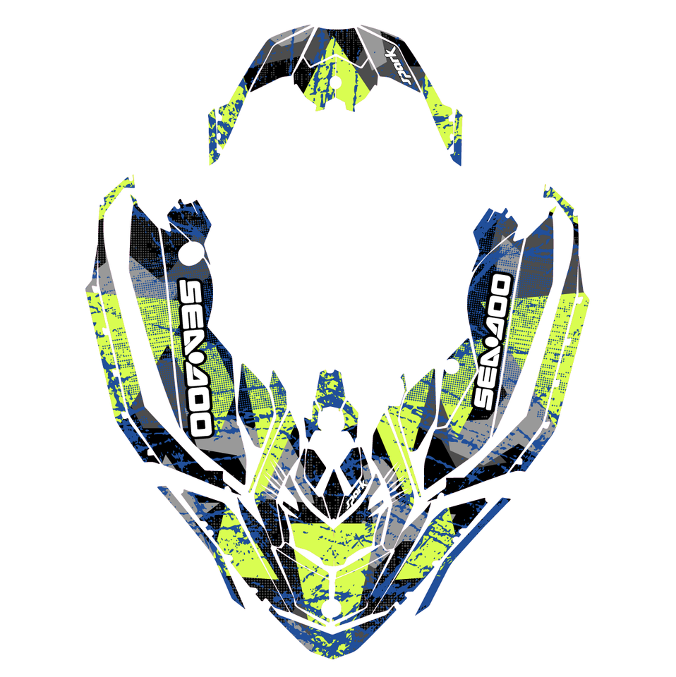 SEADOO SPARK trixx GRAPHIC KIT wraps 2up + 3up Jet Ski SEA DOO Decal ...