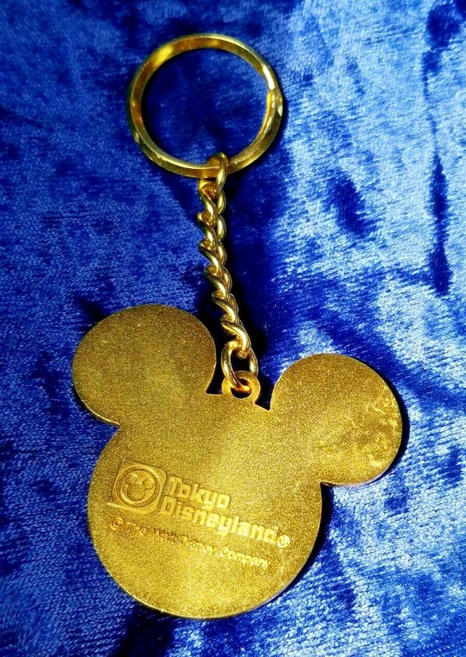 VINTAGE Disney Japan MICKEY MOUSE Metal KEYCHAIN ~ Ray Rohr Cosmic ...