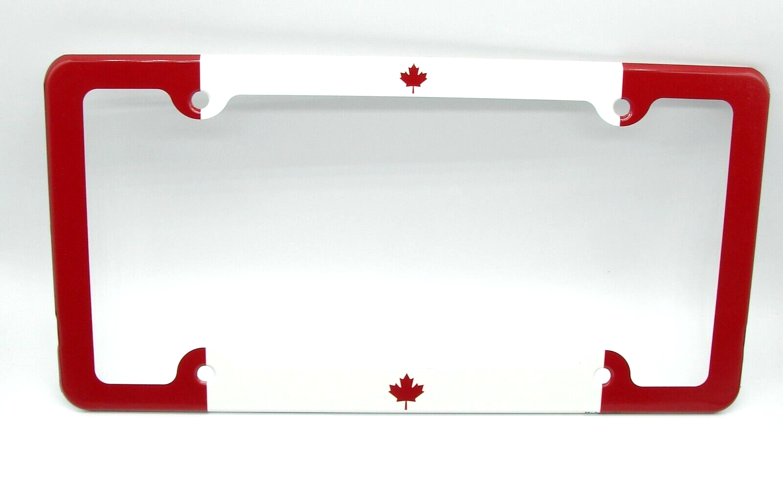 CANADIAN FLAG ALUMINUM CAR LICENSE PLATE FRAME. CANADA FLAG THE MAPLE ...