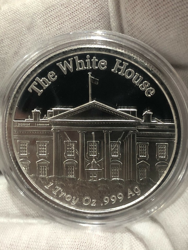 1 oz Silver - Donald J Trump 45th President - .999 Pure Silver Coin IN ...