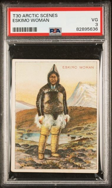 T30 Arctic Scenes ESKIMO WOMAN PSA 3 VG | eBay