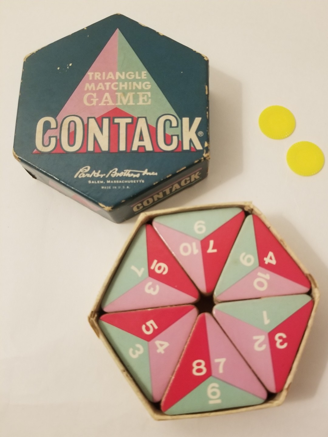 Vintage Contack Parker Brothers Board Card Game COMPLETE In Box NICE ...