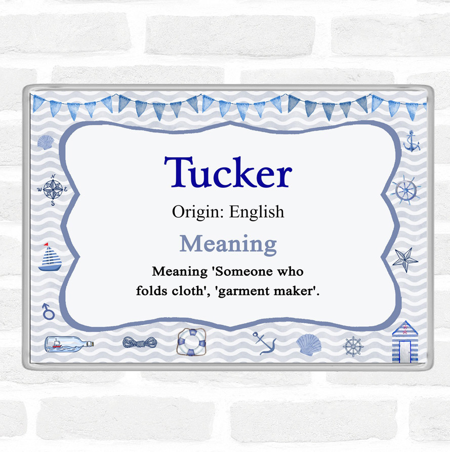 Tucker Name Meaning Jumbo Fridge Magnet Nautical | eBay UK