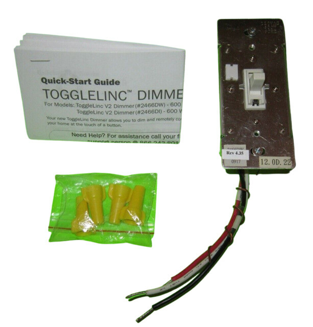 Insteon Smart Dimmer Toggle Switch - White (2466DW) for sale online | eBay