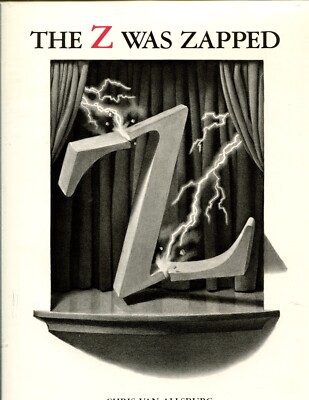 Chris Ivan Allsburg The Z Was Zapped ~ LATER PRINTING in HC ~ SIGNED ...