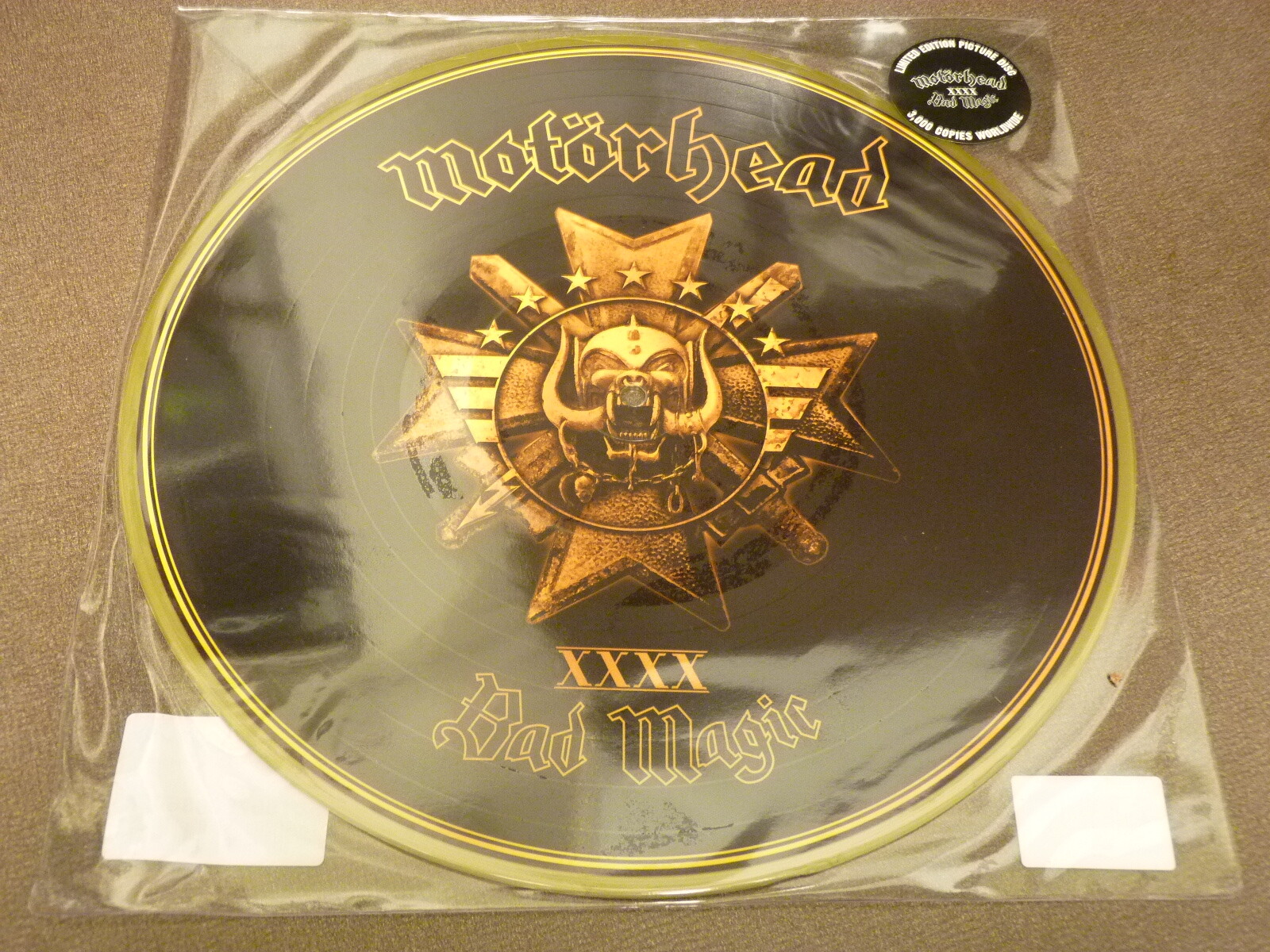 MOTORHEAD BAD MAGIC PICTURE DISC (GOLD VERSION) NEW LIMITED EDITION ...