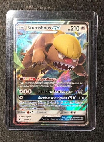 Gumshoos GX - ITA Pokemon Card - Sun & Moon - 110/149 NEW | eBay