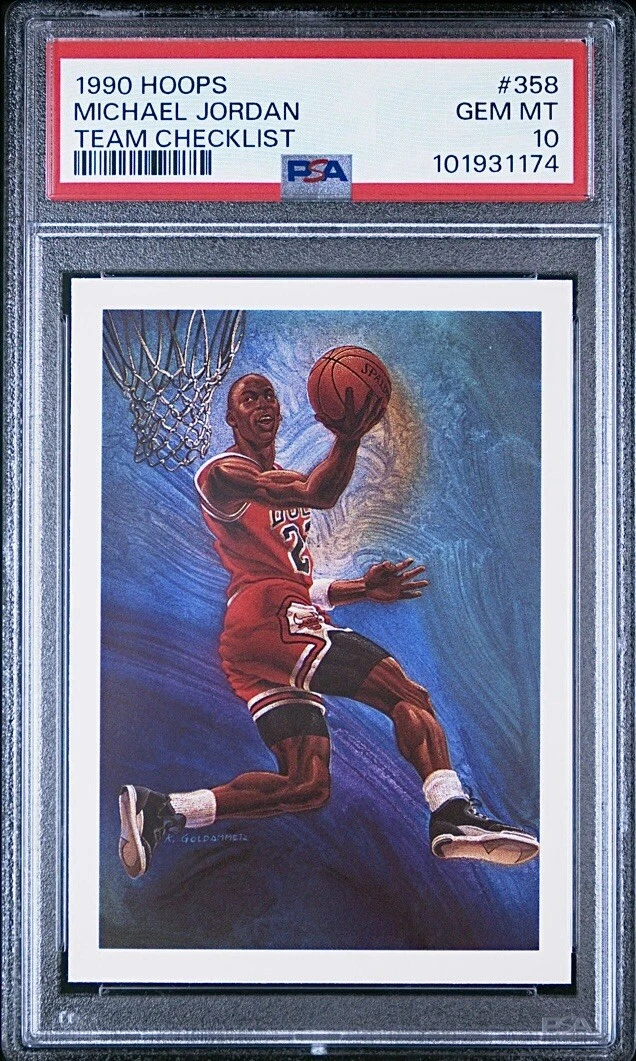 Michael Jordan 1990 Hoops #358 Team Checklist Price Guide - Sports Card ...