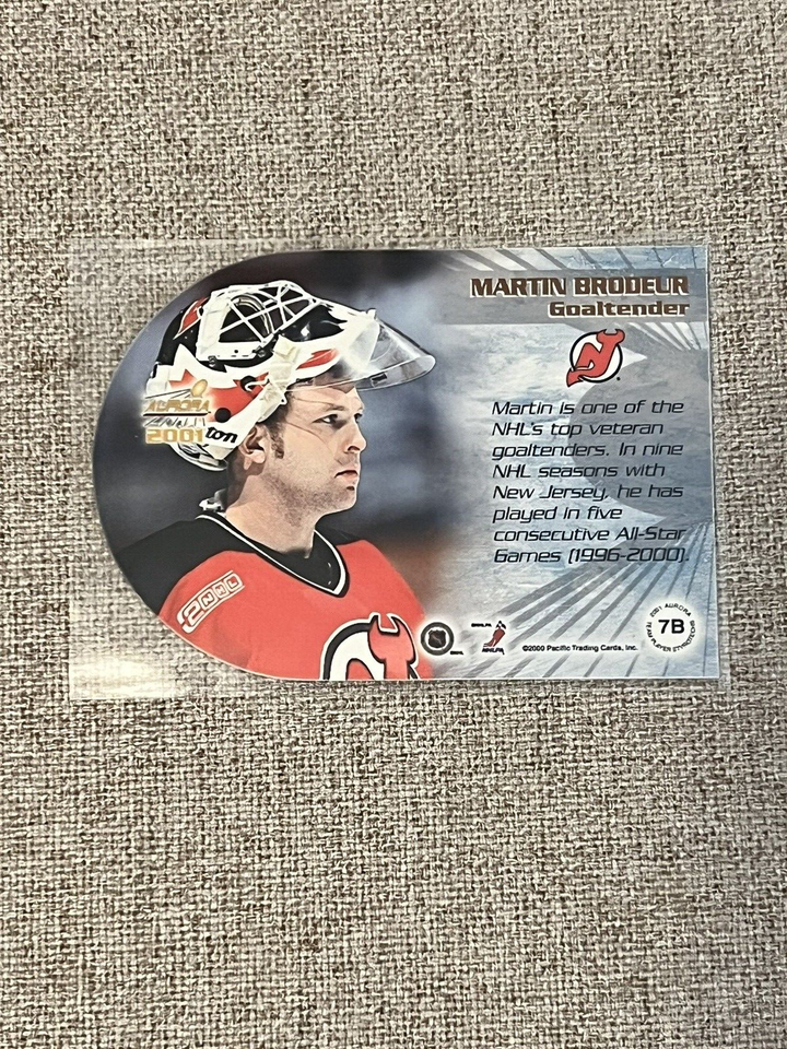 Martin Brodeur 2000-01 Pacific Aurora Styrotechs Die Cut #7B (NM/MT) | eBay