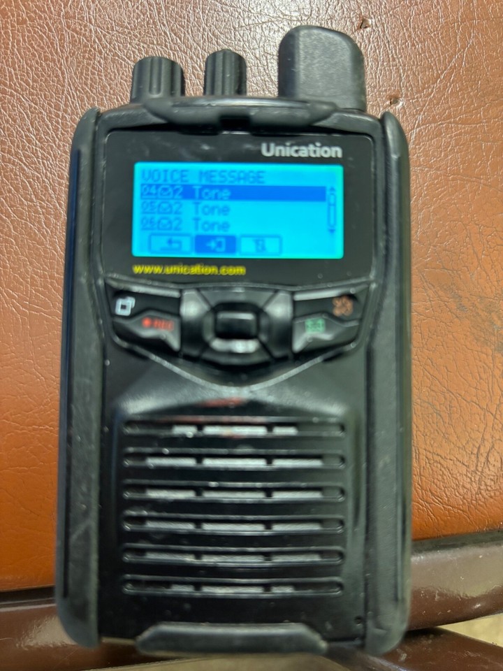 unication g1 Low Band 43-49Mhz pager with stored voice, standard ...