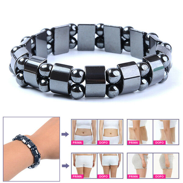 Bracelet Acupressure Appetite Magnet Wrist Weight Unisex Loss Hematite Pp | eBay