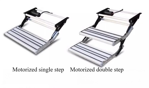 RV Electric Step Trailer Single Folding Manual Foot Pedal Conversion ...