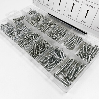 Self Tapping Philips Cross Head Screws. Assorted sizes 550 Self Tapping ...