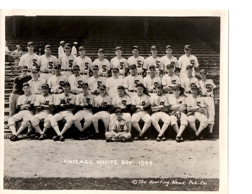 1944 CHICAGO WHITE SOX 8X10 TEAM PHOTO LOPAT TROSKY WADE BASEBALL MLB ...