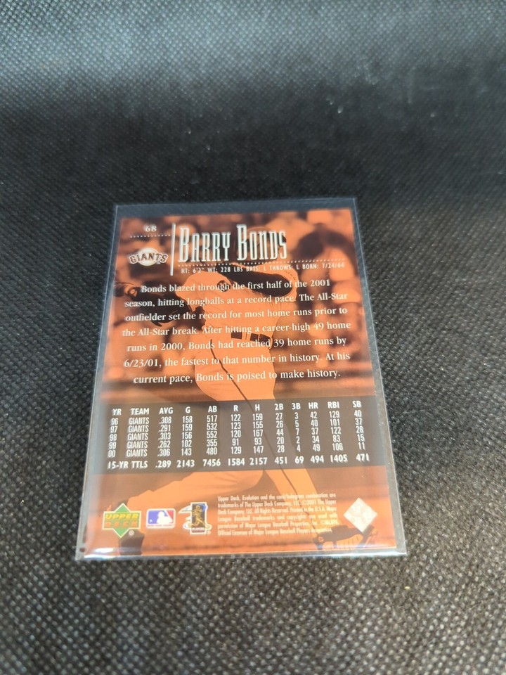 2001 Upper Deck Evolution Barry Bonds 68 | eBay