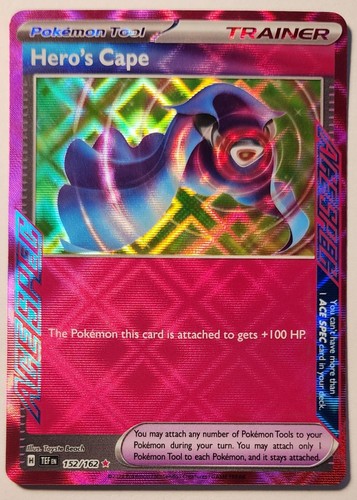 Pokemon TCG - Hero's Cape - Ace Spec - TEF 152/162 - S&V: Temporal ...