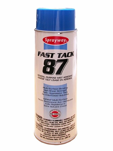 Sprayway SW087 Fast Tack 87 Adhesive Mist Spray Case of 12 X 20oz Cans ...