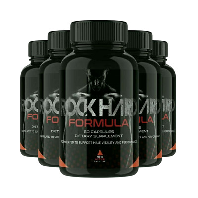 5-Pack Rock Hard Formula Pills, Rock Hard Formula Male Support - 300 ...