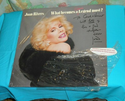 original JOAN RIVERS autograph signed record LP to Vincent Price ...