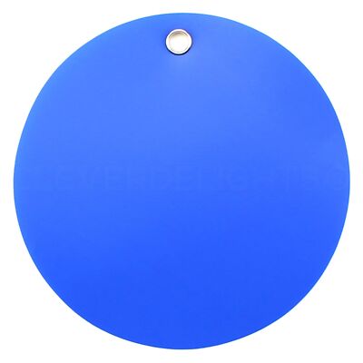Blue Plastic Tags - 3" Round - 100 Pack - Waterproof and Tear-Resistant ...