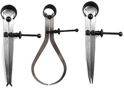 New Spring Caliper 6" / 150mm - 3 Piece Set Inside Outside Divider ...