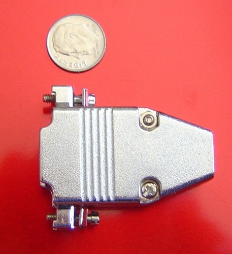 ~Qty 1 15 Pin Sub D Hood Backshell cast metal DB15 RFI/EMI Shielding ...