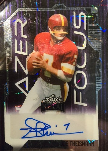 Joe Theismann Leaf Metal 1/1 Auto Card | eBay
