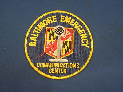 Vintage Baltimore Emergency Communications Center Police Patch | eBay