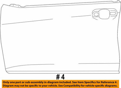 67112-06160 Toyota Panel, front door, outer lh 6711206160, New Genuine ...