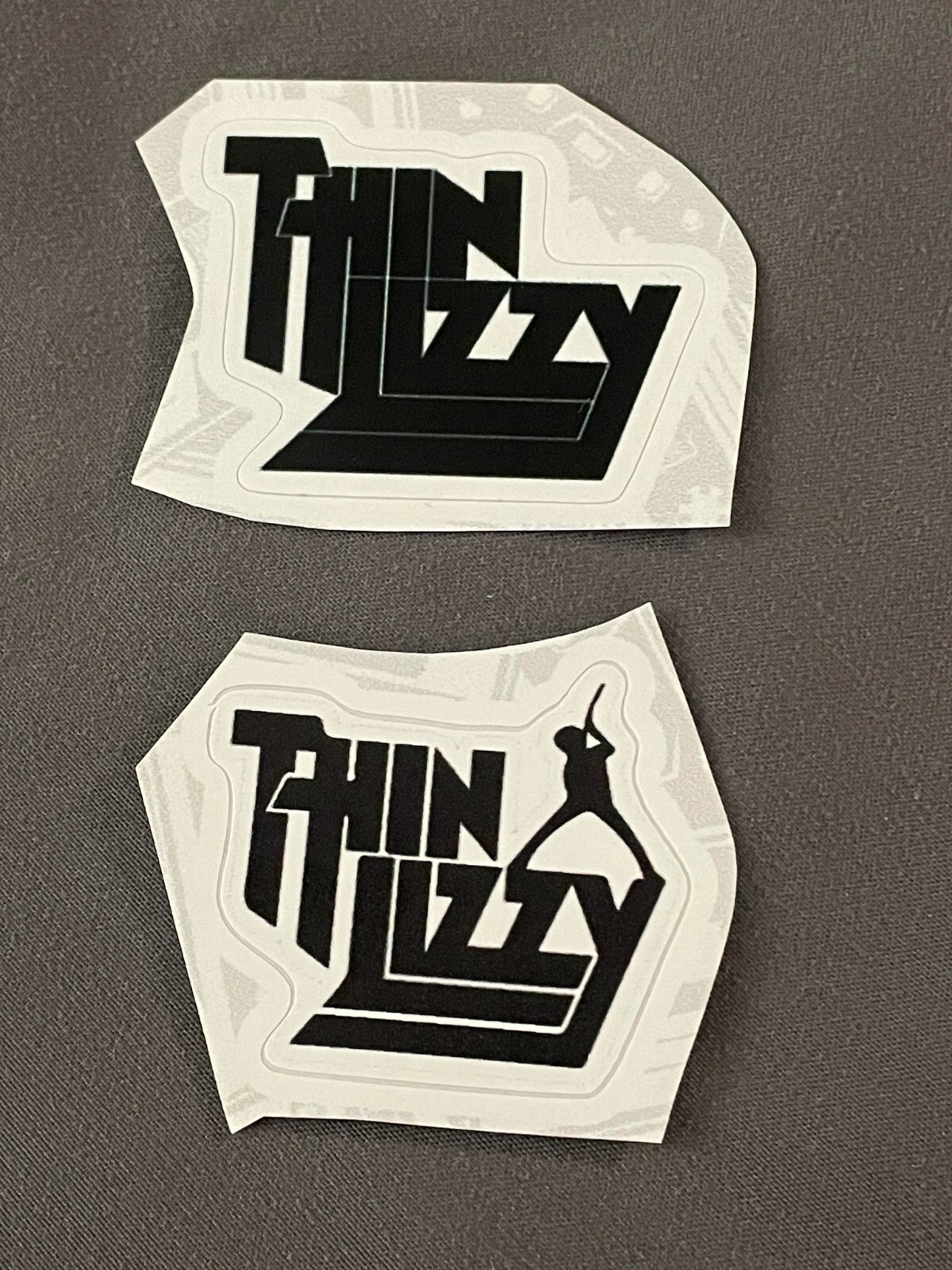 Lot (2) THIN LIZZY 1 1/4" to 1 1/2" Band STICKERS FAST! FREE SHIP! PHIL ...
