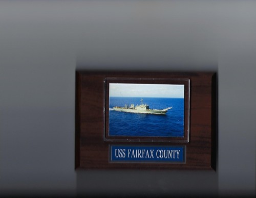 USS FAIRFAX COUNTY PLAQUE LST-1193 NAVY US USA MILITARY TANK LANDING ...