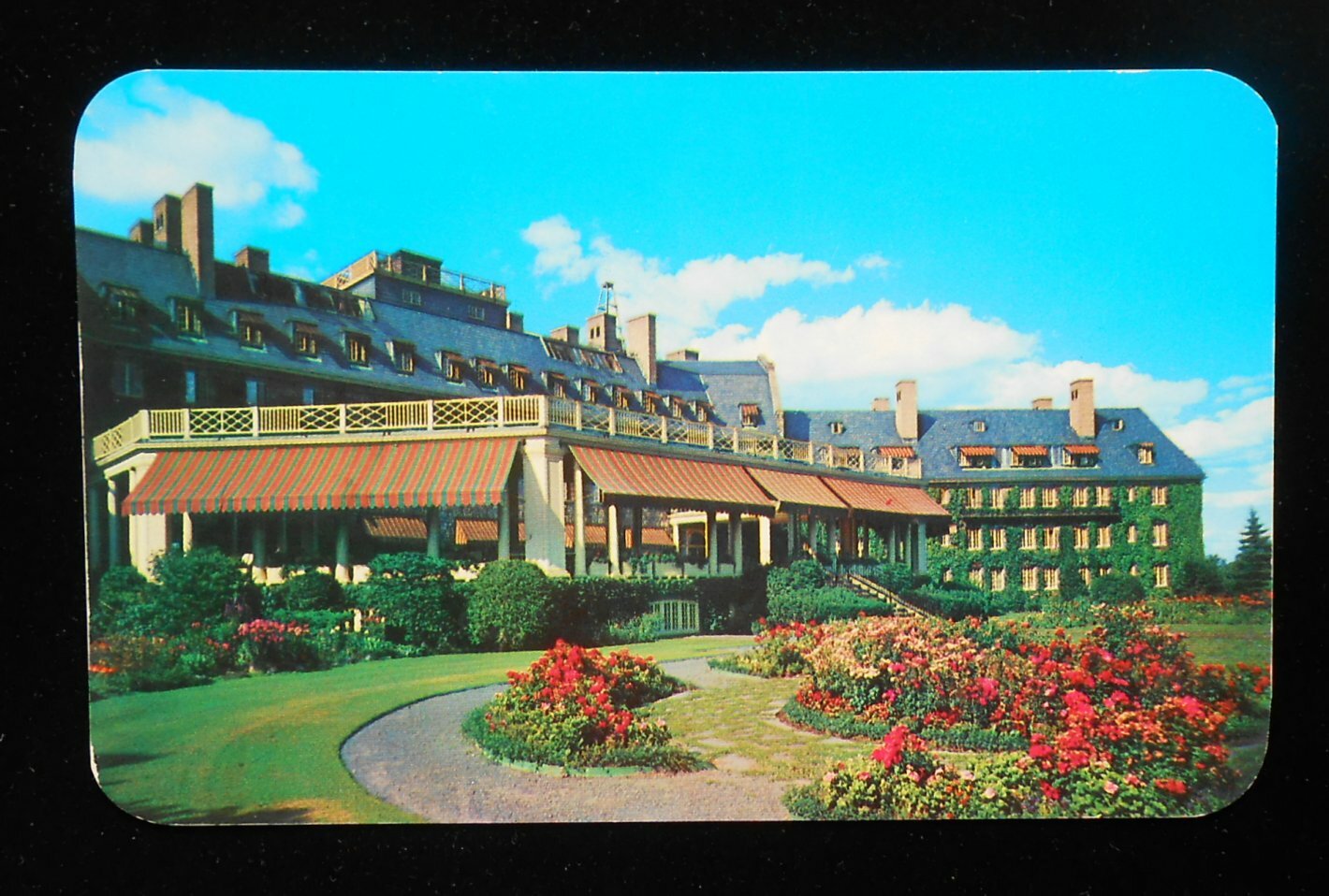 1950s Lodge and Flower Garden Skytop Club Skytop PA Monroe Co Postcard ...