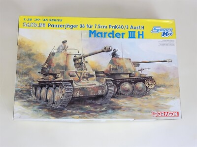 Dragon Marder III H, Panzerjager 38 fur 7.5cm PaK40/3 Ausf.H 1:35 Kit ...
