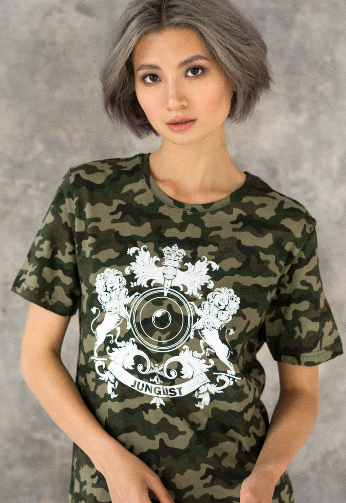 Junglist Crest Camo T Shirt Neurofunk Jungle DnB Drum and Bass ...