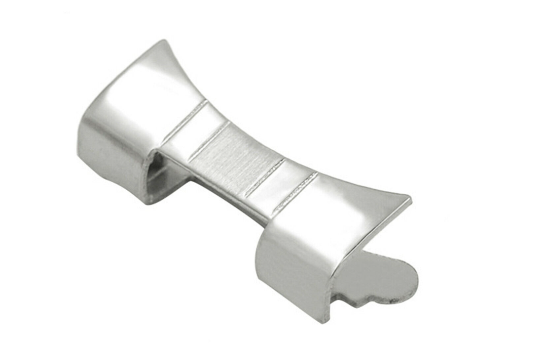 2 pcs Premium Stainless Steel Watch Strap Link Curved End Repair 13mm ...