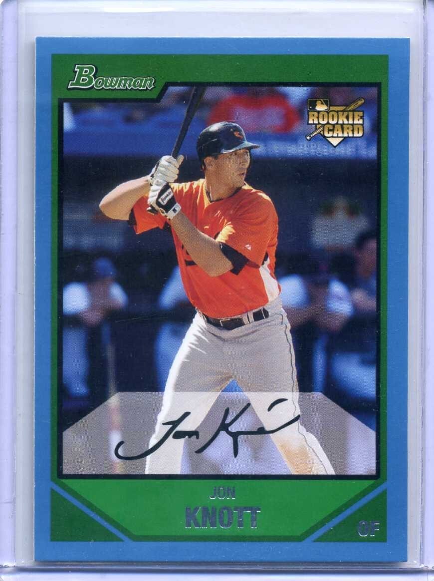 JON KNOTT 2007 Bowman Draft BLUE BORDER #167/399 - ORIOLES | eBay
