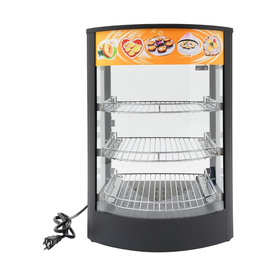 3-tier Commercial Food Warmer Display Case Warming Cabinet For Pizza ...