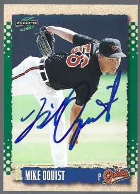 1995 Score Baseball #200 Mike Oquist IP autograph signed card | eBay
