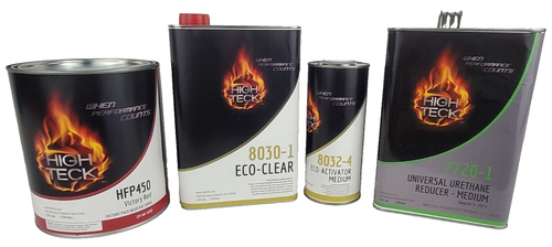 High Teck HFP450 GM 9260 Victory Red Basecoat Paint, 8030 Clearcoat ...