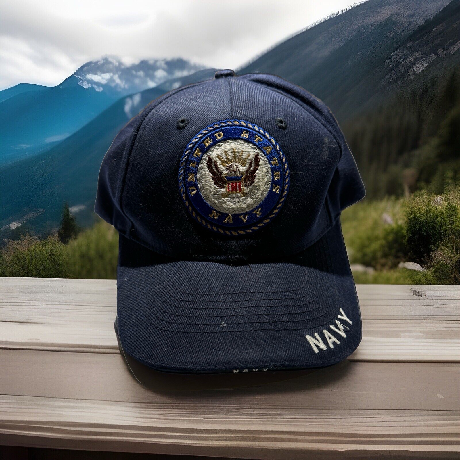 United States Navy Battleship Memorial Park Hat SnapB… - Gem