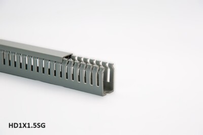 (1) New 1"x1.5"x2m Narrow Finger Open Slot Wiring Duct/Raceway with ...