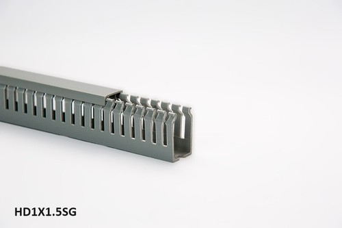 (1) New 1"x1.5"x2m Narrow Finger Open Slot Wiring Duct/Raceway with ...